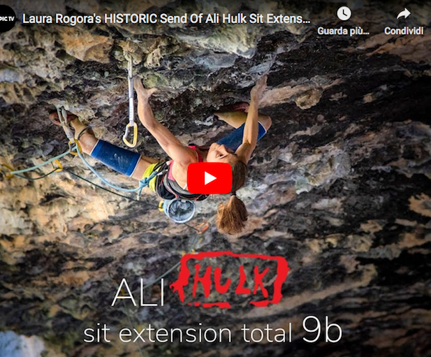 VIDEO. Laura Rogora: la storica salita del 9b "Ali Hulk Sit Extension ...