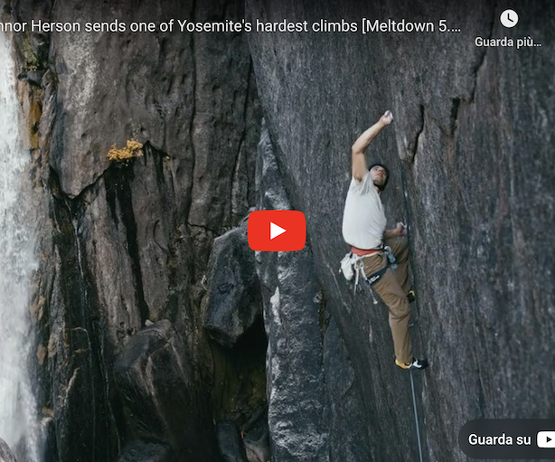 VIDEO. Connor Herson ripete "Meltdown" una delle vie trad più dure di ...
